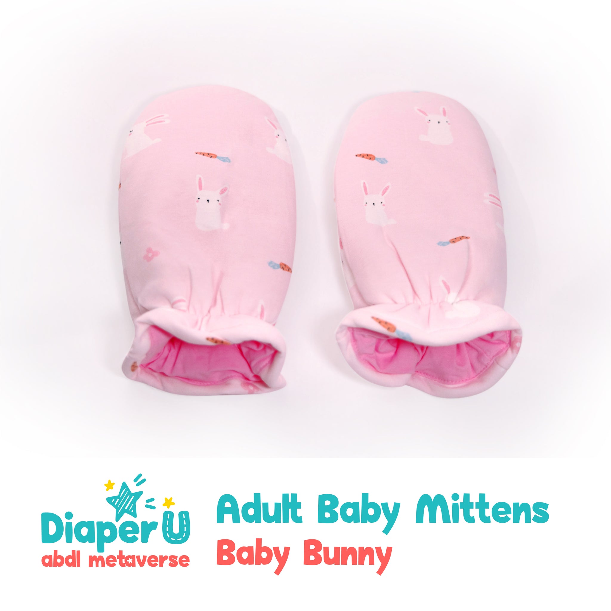 Adult Baby Mittens - Baby Bunny – DiaperU