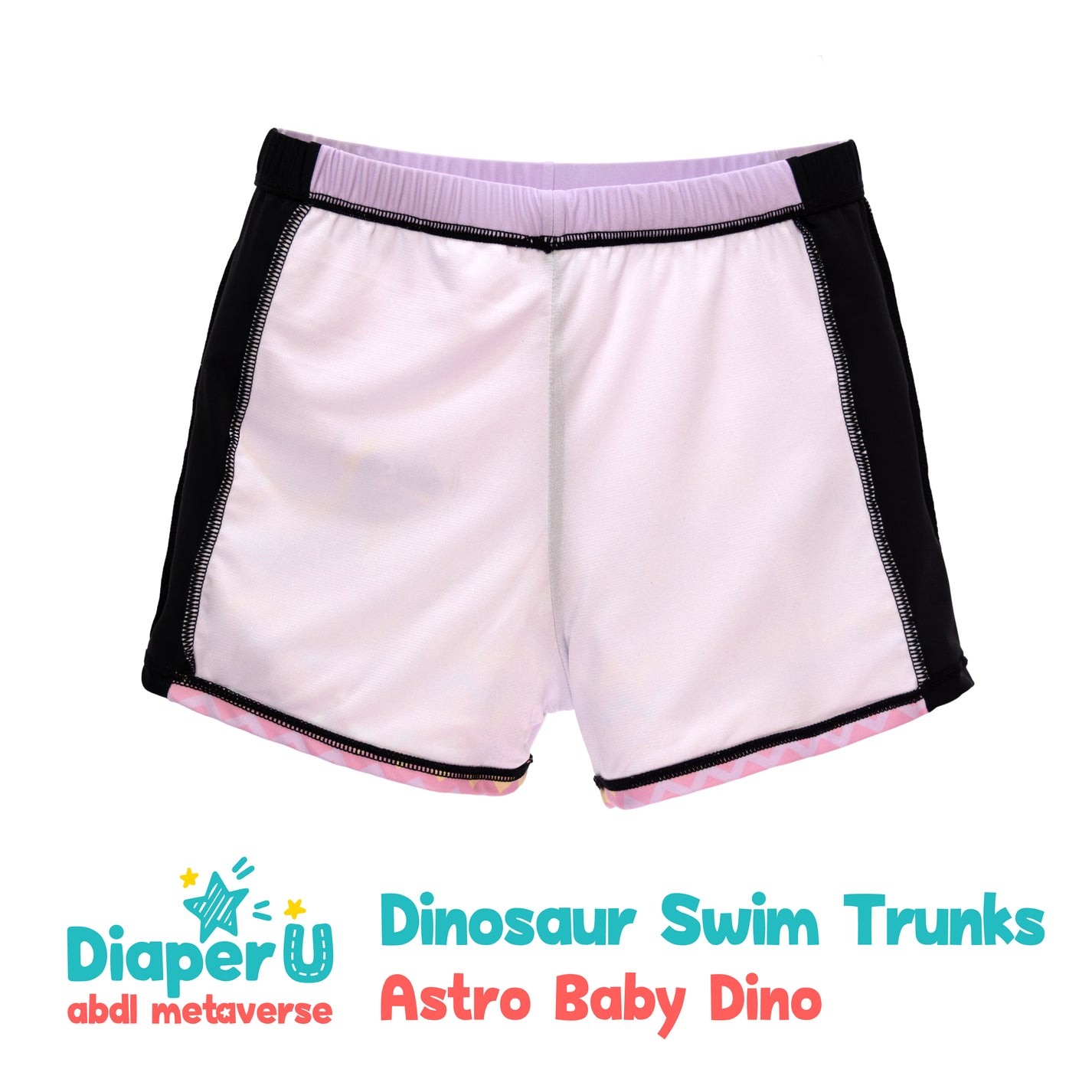 ABDL Dinosaur Swim Trunks - Astro Baby Dino – DiaperU