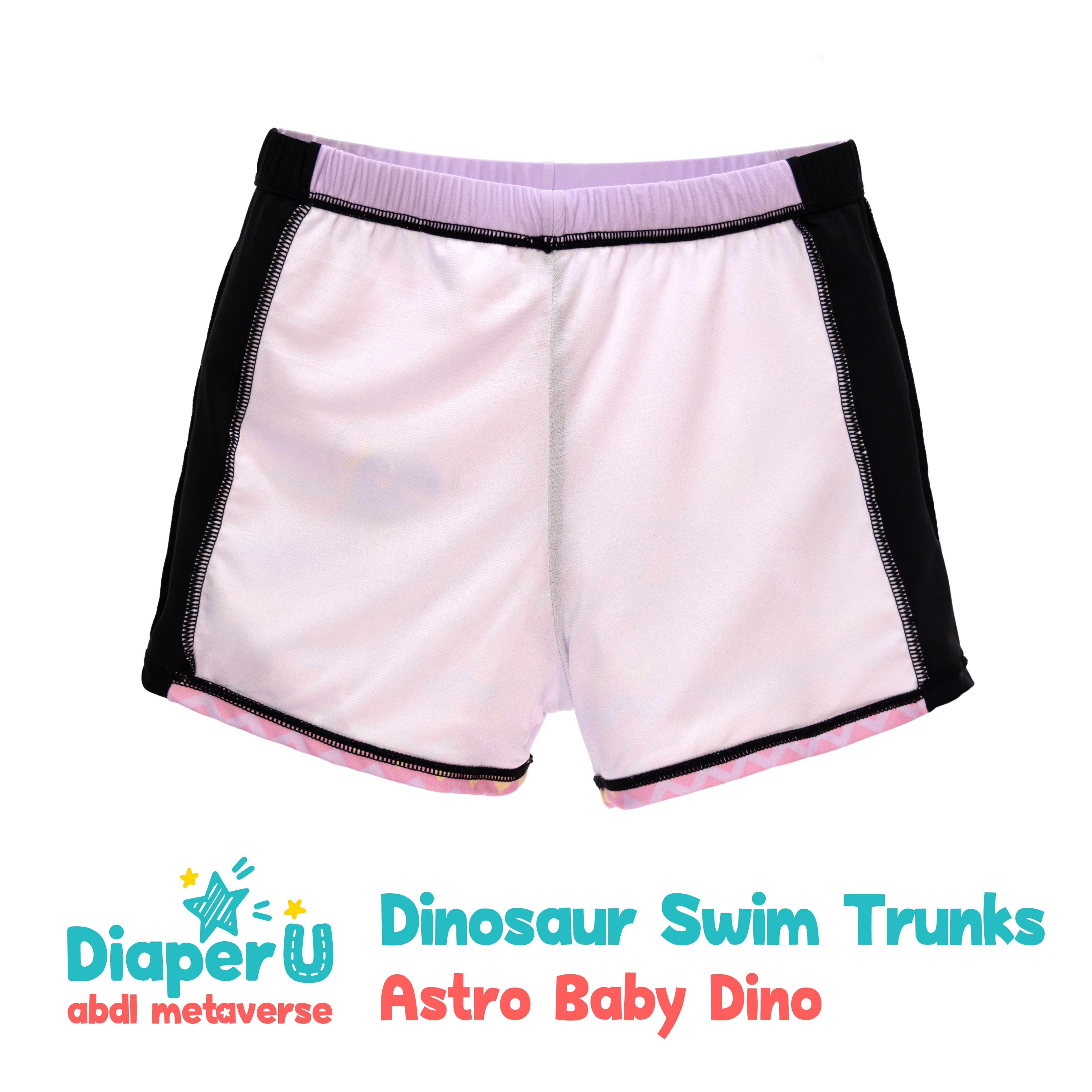 ABDL Dinosaur Swim Trunks - Astro Baby Dino – DiaperU