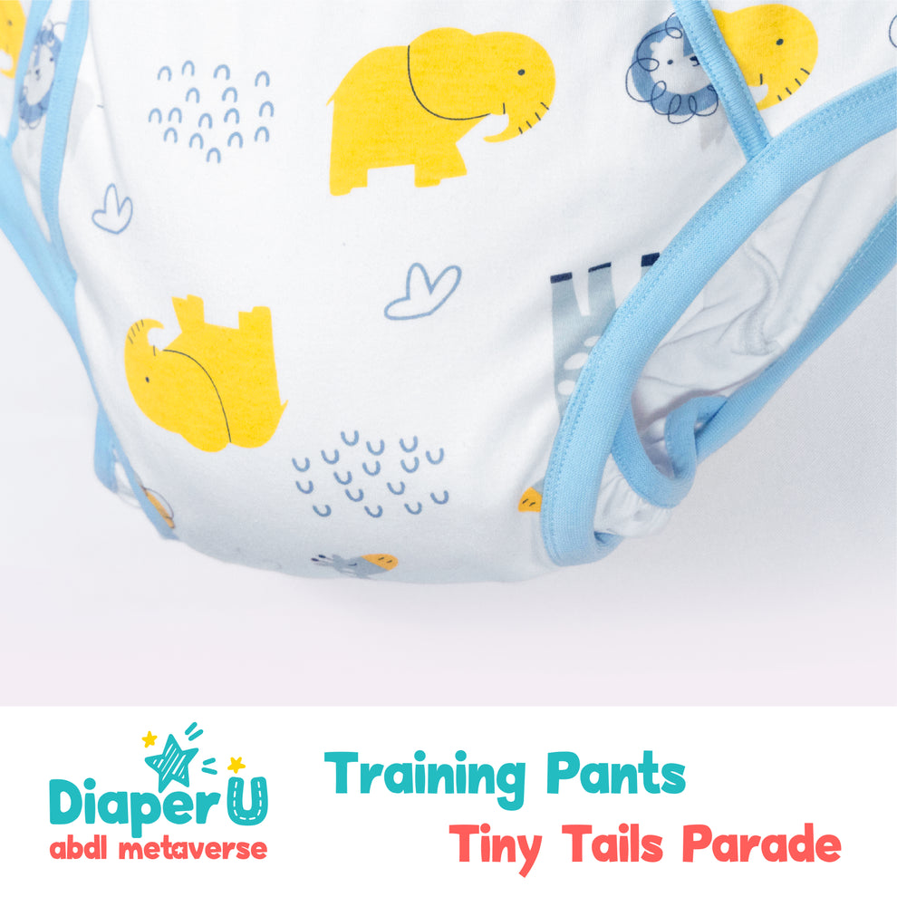 ABDL Training Pants - Tiny Tails Parade (Waterproof Version) – DiaperU