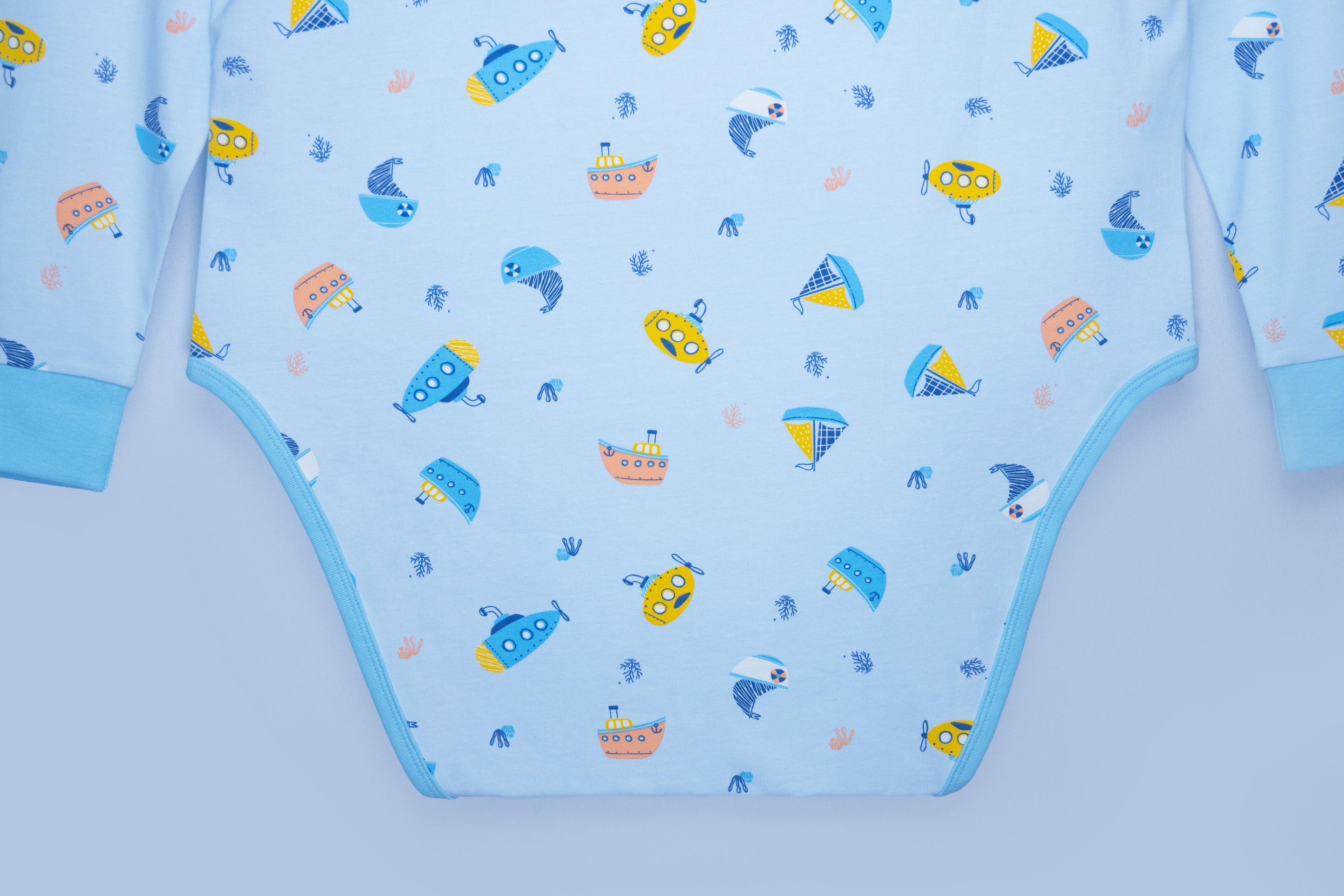 ABDL Long Sleeve Onesie - Little Ships – DiaperU