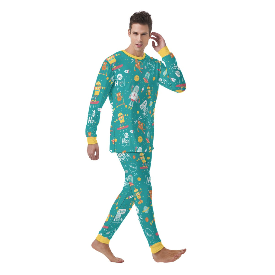 ABDL Ultra Soft Pajama Sets - Robot Universe – DiaperU
