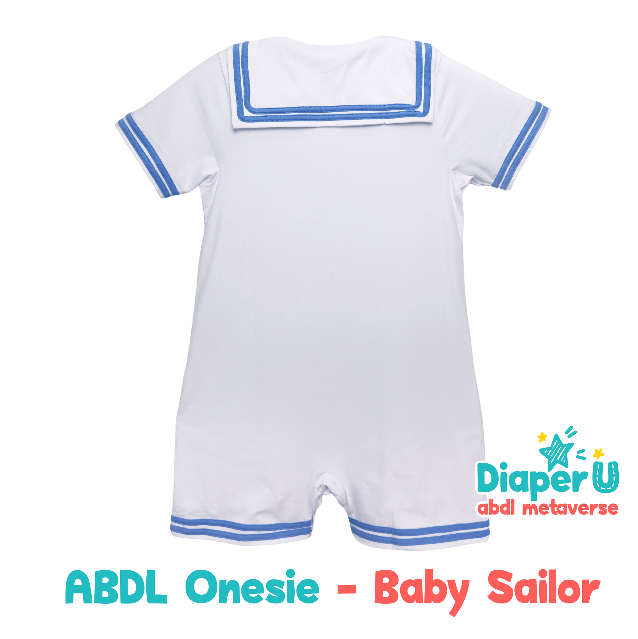 ABDL Adult Baby Onesie - Baby Sailor – DiaperU